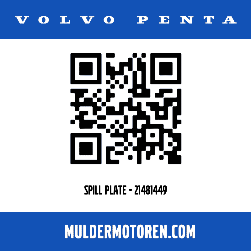 Volvo Penta SPILL PLATE | 21481449 | Mulder Motoren